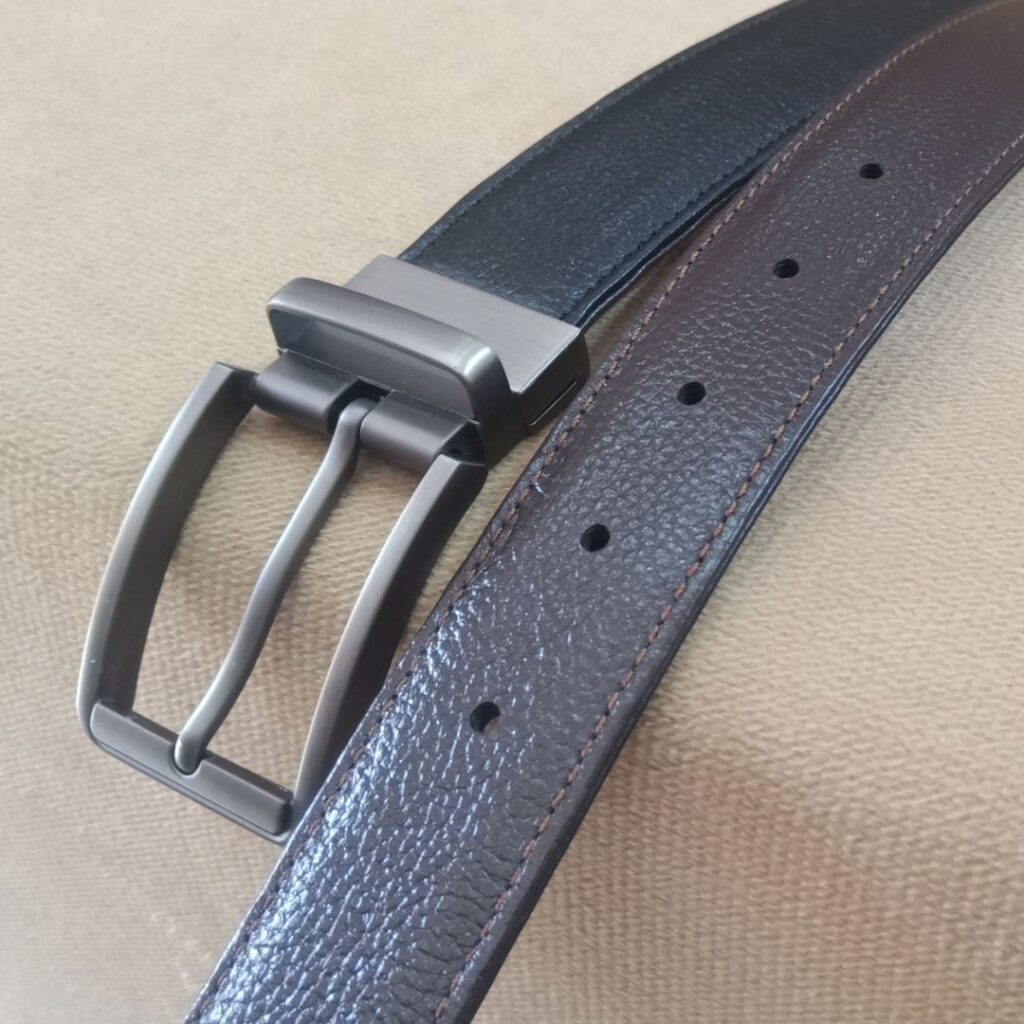 Leather Reversible Belt – Black/Brown – Udaipurwalas